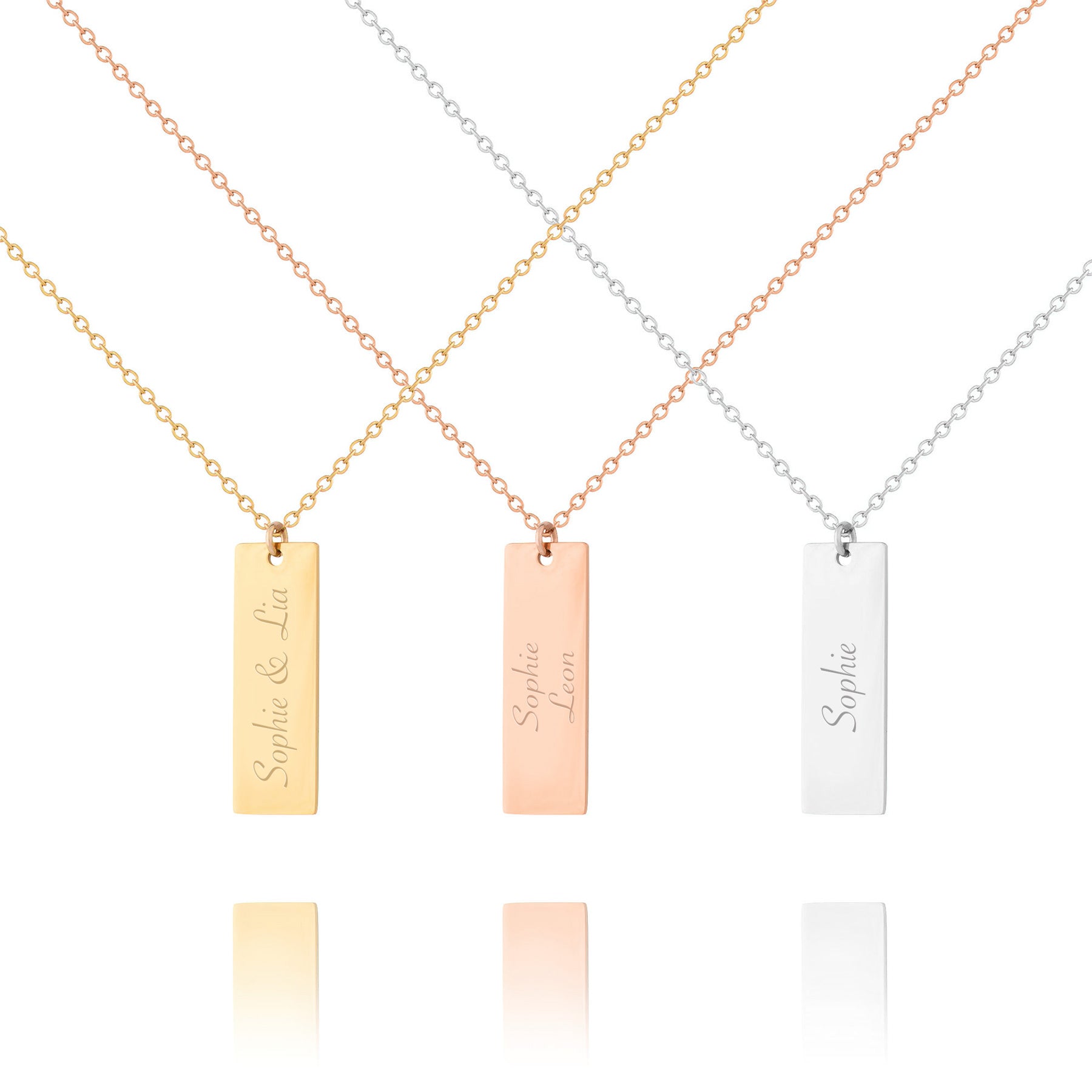 Kette Mit Rechteckigem Anhanger